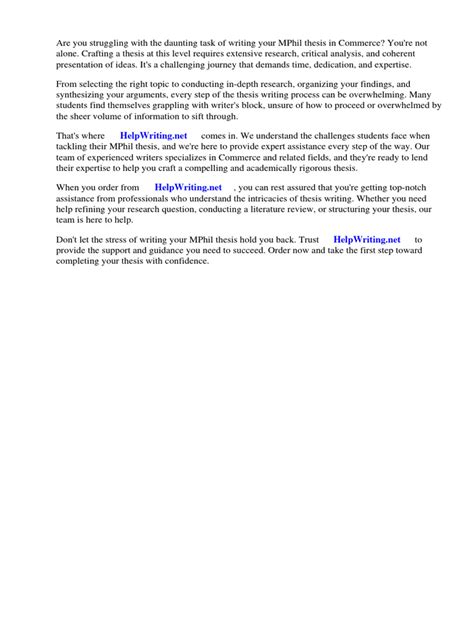 Mphil Thesis Topics In Commerce Pdf