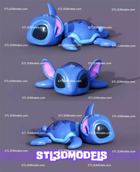 Super Flexi Turtle Stitch Stl And 3mf Stl 3d Models
