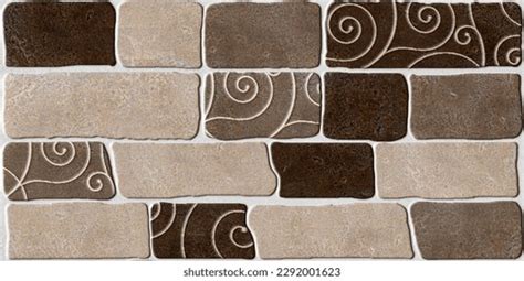 Wall Digital Tiles Design Interior Home Stock Illustration 2292001623