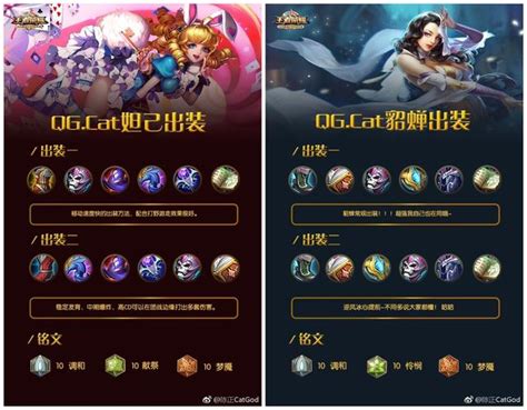 王者榮耀：qg貓神中單出裝銘文，大神都喜歡帶調和？ 每日頭條