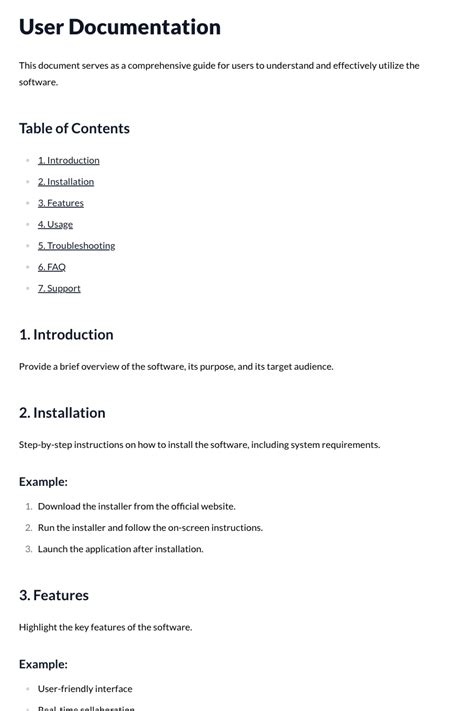 Technical Documentation Templates Collaborative Docs For Teams