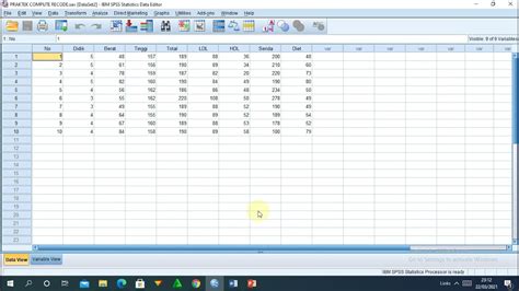 Tahapan Compute Dan Recode Dengan Spss Pengelompokkan Data Manajemen Data Spss Youtube