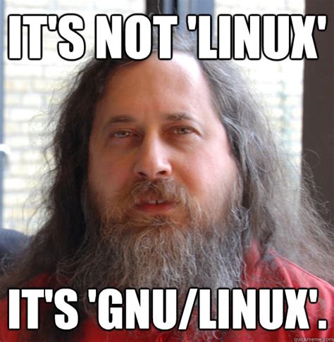 Its Not Linux Its Gnu Linux Aging Hipster Computer Nerd