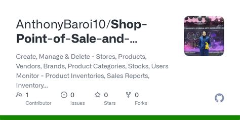 GitHub AnthonyBaroi Shop Point Of Sale And Inventory Management System Create Manage