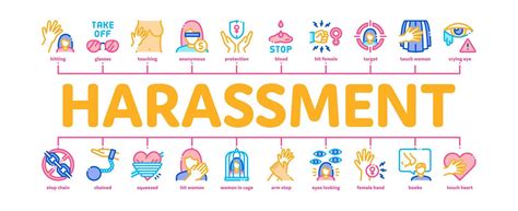Sexual Harassment Minimal Infographic Banner Vector 17383843 Vector Art