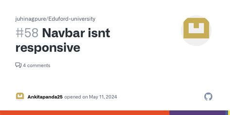 Navbar Isnt Responsive · Issue 58 · Juhinagpureeduford University