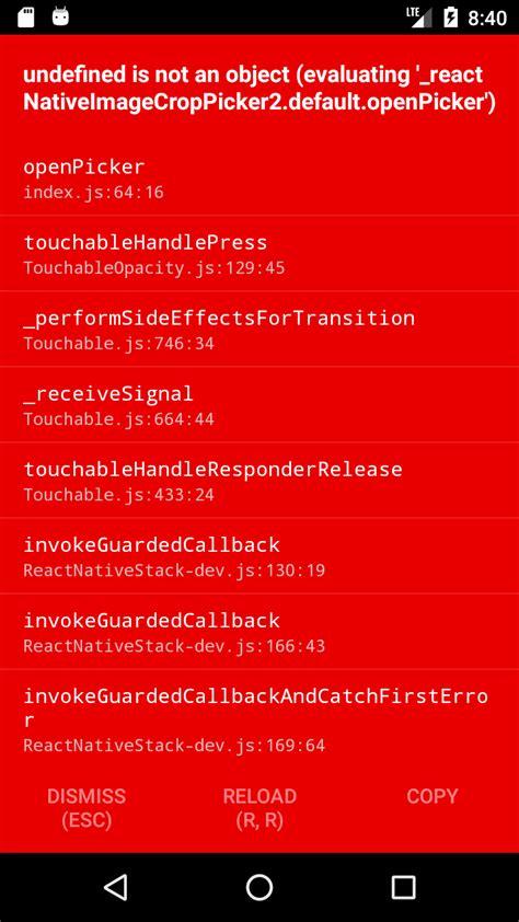 Undefined Is Not An Object Evaluating Reactnativeimagecroppicker2