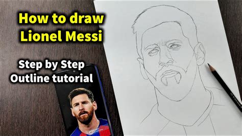 How To Draw Lionel Messi Step By Step Full Sketch Out