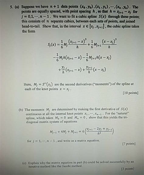 5 A Suppose We Have N 1 Data Points