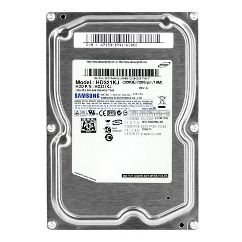 Samsung Spinpoint T166 HD321KJ 320GB Internal 7200RPM 3.5" (HD321KJ ...