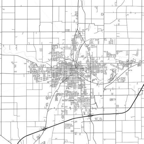Anderson Indiana Area Map Light Hebstreits Sketches Area Map