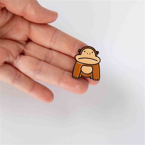 Gorilla Enamel Pin — Dolphin Hat Games