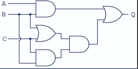 Solved Write The Equation For Output Q In The Given