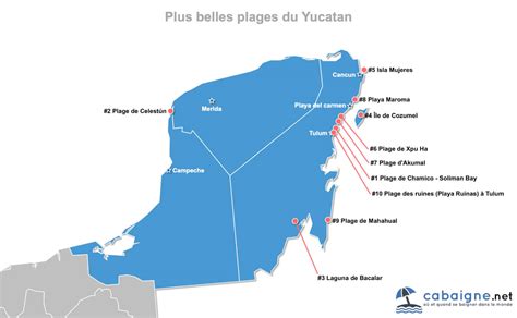 Top Des Plus Belles Plages Du Yucat N Avec Carte Et Photos