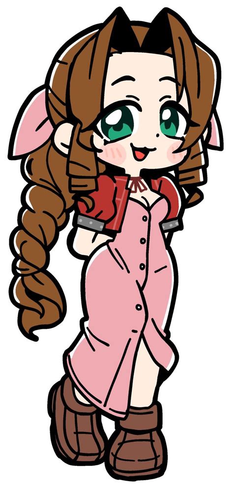 Aerith Gainsborough Final Fantasy And 1 More Drawn By Bkub Danbooru