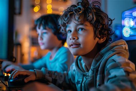 Niños Jugando Videojuegos Imágenes Fotos Y Fondos De Pantalla Para