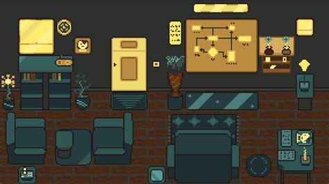Free Rpg Pixel Assets For Room By Ali Dehshiri