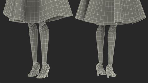 Maya용으로 제작된 핑크 드레스를 입은 바비 인형 3d 모델 99 Ma Free3d