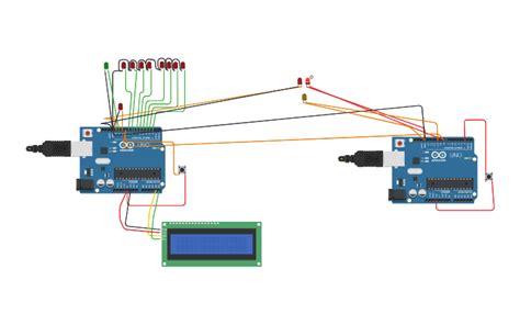 Circuit Design Arduínos Tx Rx BinÁrio Eng Telecom Ufsm Tinkercad