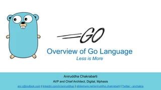 Golang Overview Of Go Golang Language PPT
