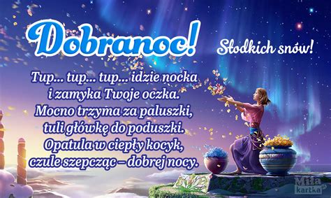 Na Dobranoc ⋆ E Kartki Z życzeniami Na Wszystkie Okazje