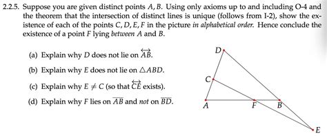 Suppose You Are Given Distinct Points A B Chegg