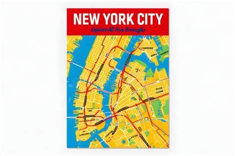 New York City Map Poster With A Vibrant Design Perfect For Travel