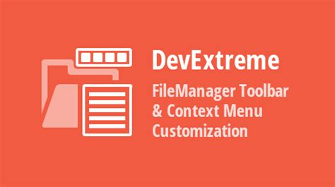 Devextreme File Manager Toolbar And Context Menu Customization V