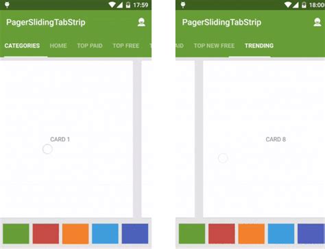 Custom Tabs With Material Design Effects