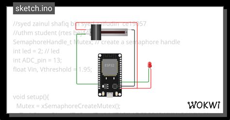 MutexExcercise Ce190057 Wokwi ESP32 STM32 Arduino Simulator