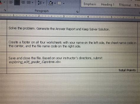 paragraph st 4 create appropriate range names for