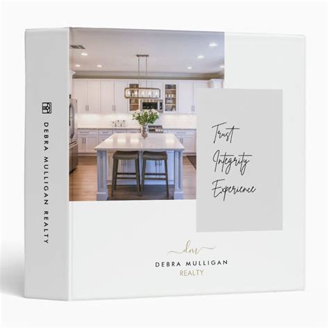 Modern Realtor Ring Binder Closing Binder New Homes Home Management Binder Home Buying