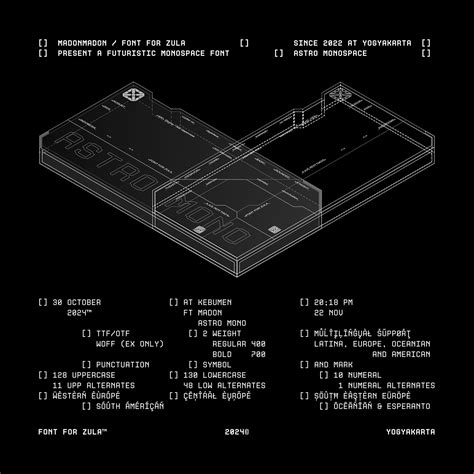 Astro Monospace Font Behance