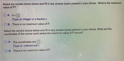Solved Solve The Linear Programming Problem Maximize P9x