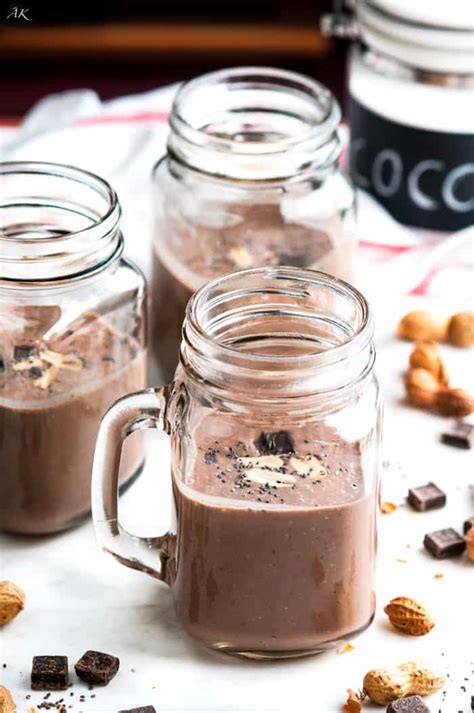 Healthy Chocolate Banana Peanut Butter Protein Shake Aberdeens Kitchen