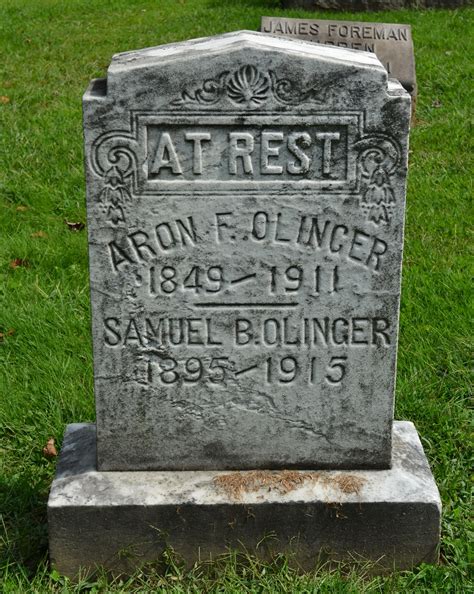 Aaron F Olinger 1849 1911 Mémorial Find A Grave