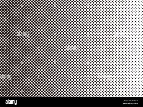 Vector Seamless Monochrome Halftone Texture Isolated On A White Background Vertically
