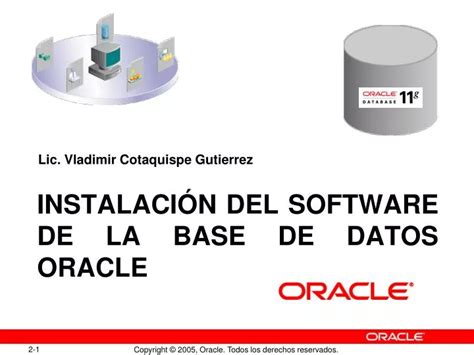 PPT Instalación del Software de la Base de Datos Oracle PowerPoint