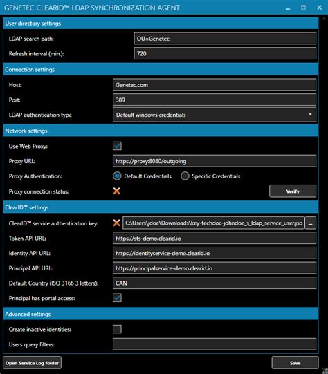 Configuring The Clearid Ldap Synchronization Agent