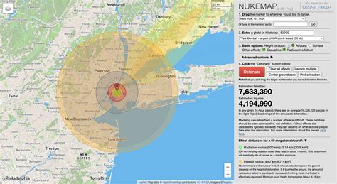 Nuclear Power Plant Explosion Radius