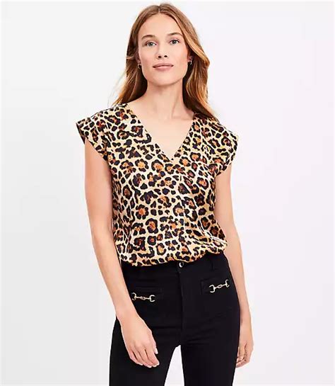 Leopard Print Tops For Women Loft