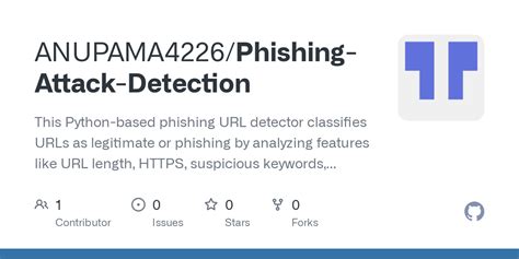 Github Anupama4226phishing Attack Detection This Python Based Phishing Url Detector