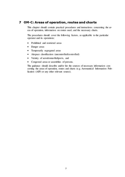 Rpas Operations Manual Template In Word And Pdf Formats Page 10 Of 12