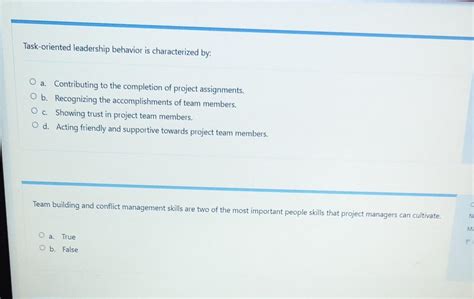 solved task oriented leadership behavior is characterized