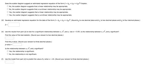 Solved Consider The Following Data For Two Variables X And Chegg