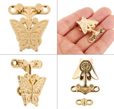 철물가이드 [손잡이 나비똑딱이 장식 Ba005 26 소 29x34mm 신주a]