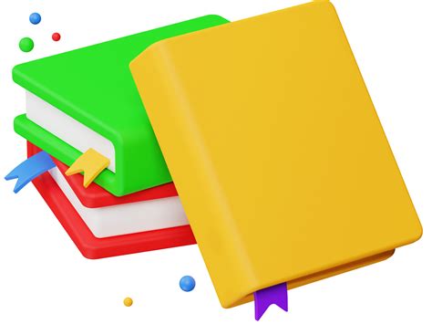 3D Render Of Book Learn Education And Study 11577757 PNG