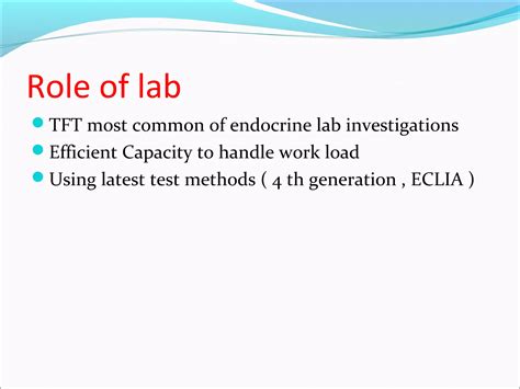 Thyroid Function Testing PPT Thyroid Disorders Endocrine And Metabolic Diseases