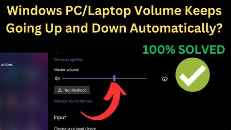 Windows Pc Volume Keeps Going Up And Down Automatically Youtube
