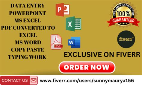 Data Entry Typing Copy Paste Excel Data Entry Cleaning Pdf To